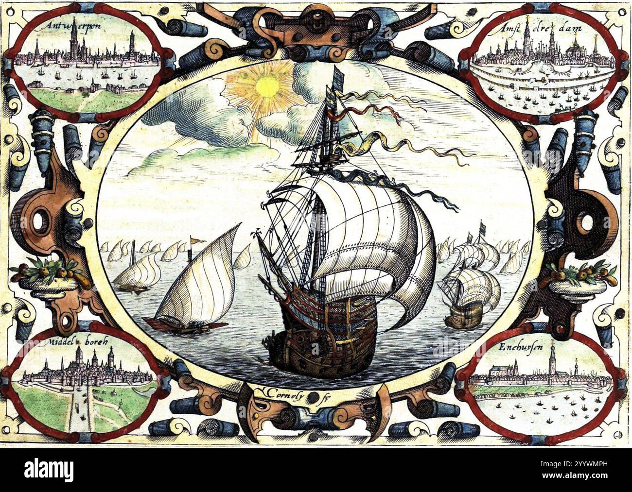 Dutch Shipping and Ports, 1596 Stock Photo - Alamy