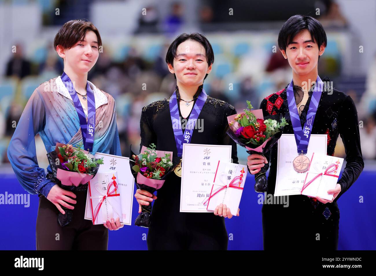 Towa Pharmaceutical RACTAB Dome, Osaka, Japan. 21st Dec, 2024. (L-R ...
