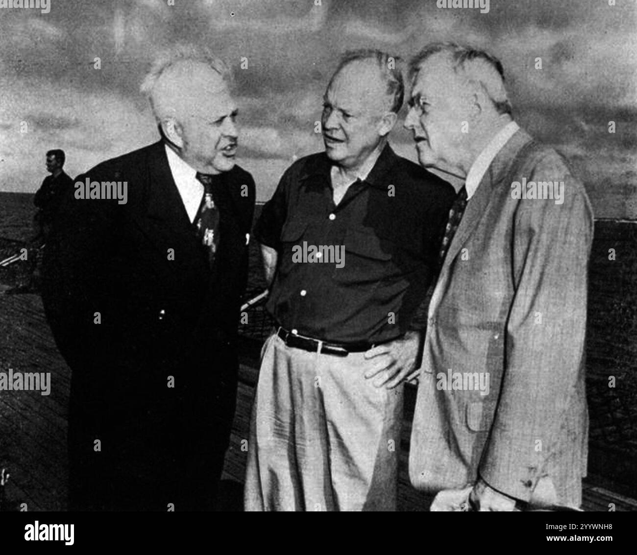 Dwight D. Eisenhower, Charles Erwin Wilson and John Foster Dulles ...