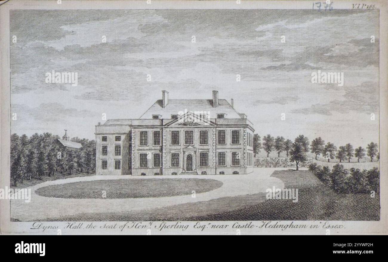 Dyne's Hall, Great Maplestead, Essex in 1776 Stock Photo - Alamy