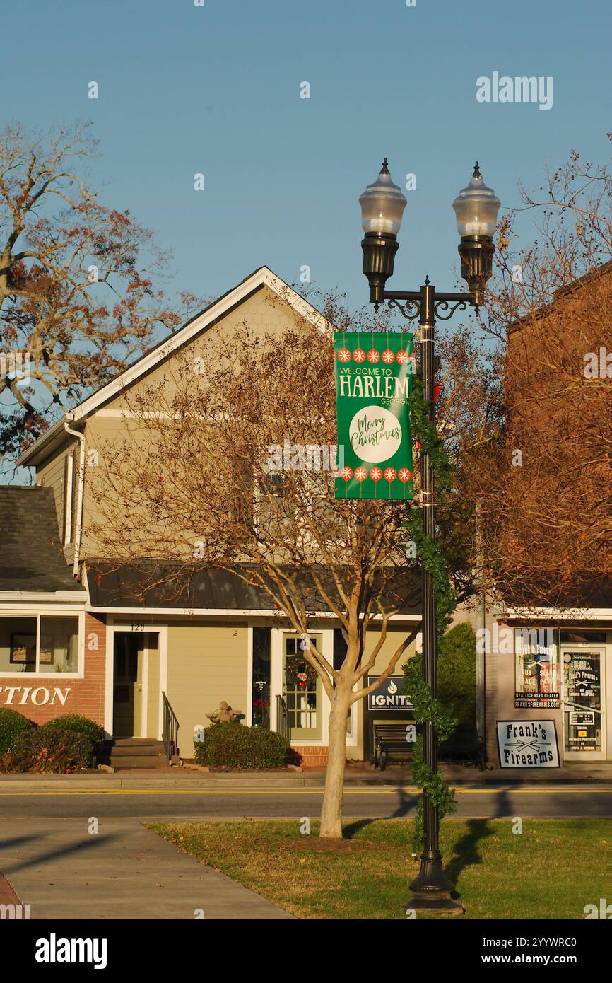 Editorial Use Only Wide view December 19, 2024. Harlem, GA USA. Black ...