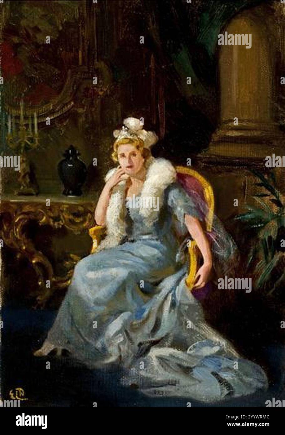 E. Caruana Dingli, Bozzetto of the Most Noble Maria Violetta ...