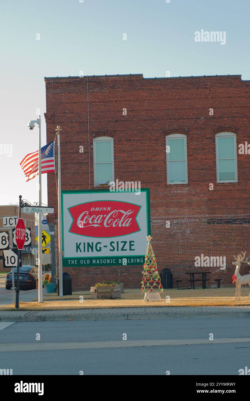 Editorial Use Only Wide view December 19, 2024. Harlem, GA USA. Side of ...