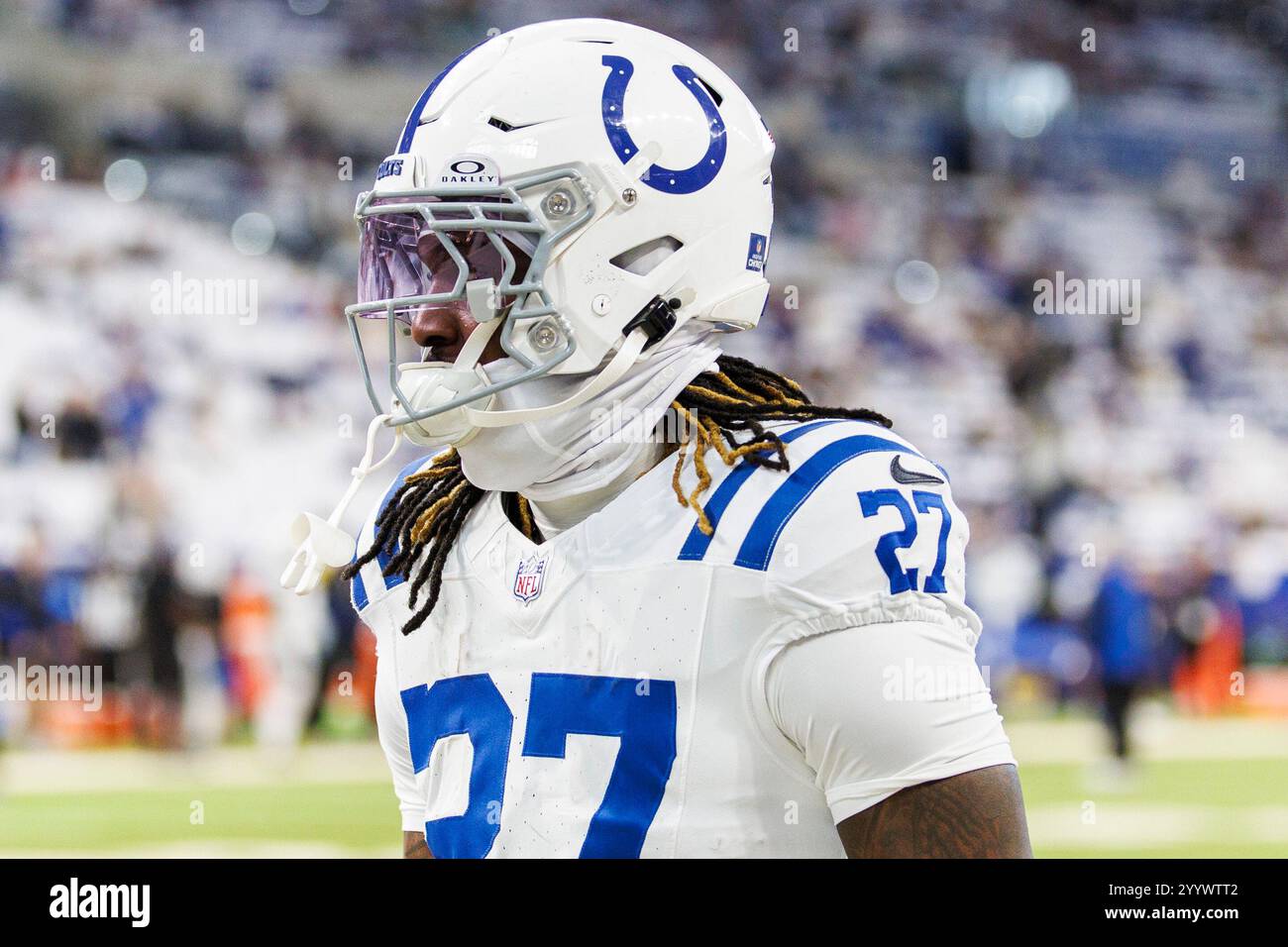 Indianapolis, Indiana, USA. 22nd Dec, 2024. Indianapolis Colts running ...