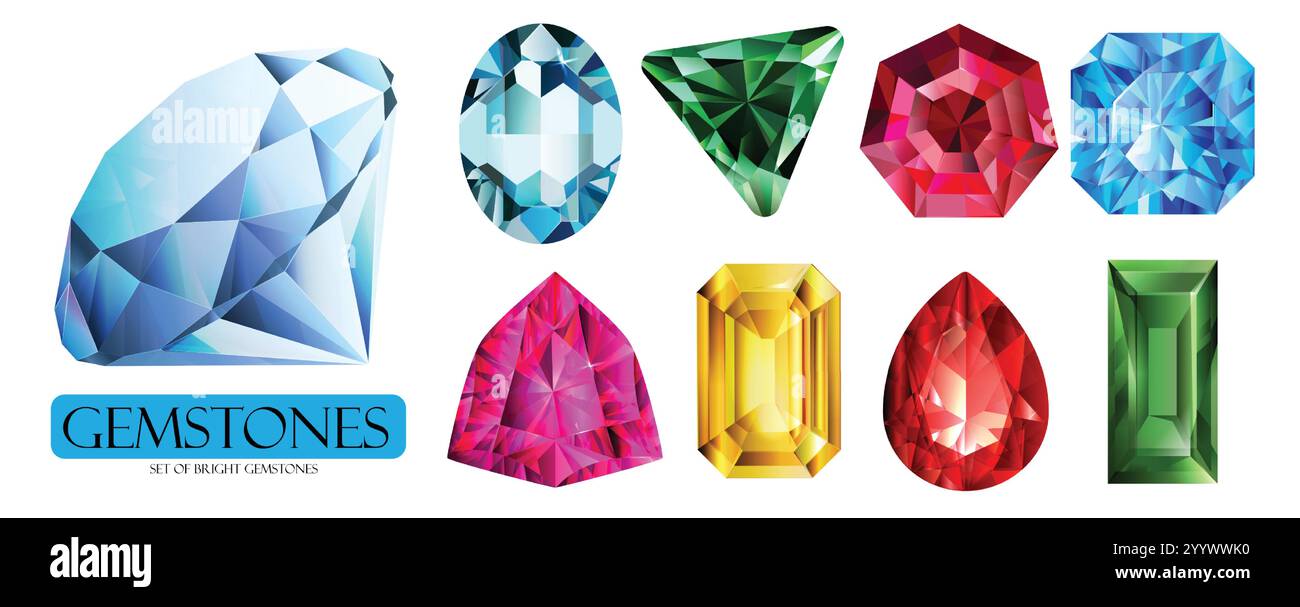 Sparkling stones Stock Vector Images - Alamy