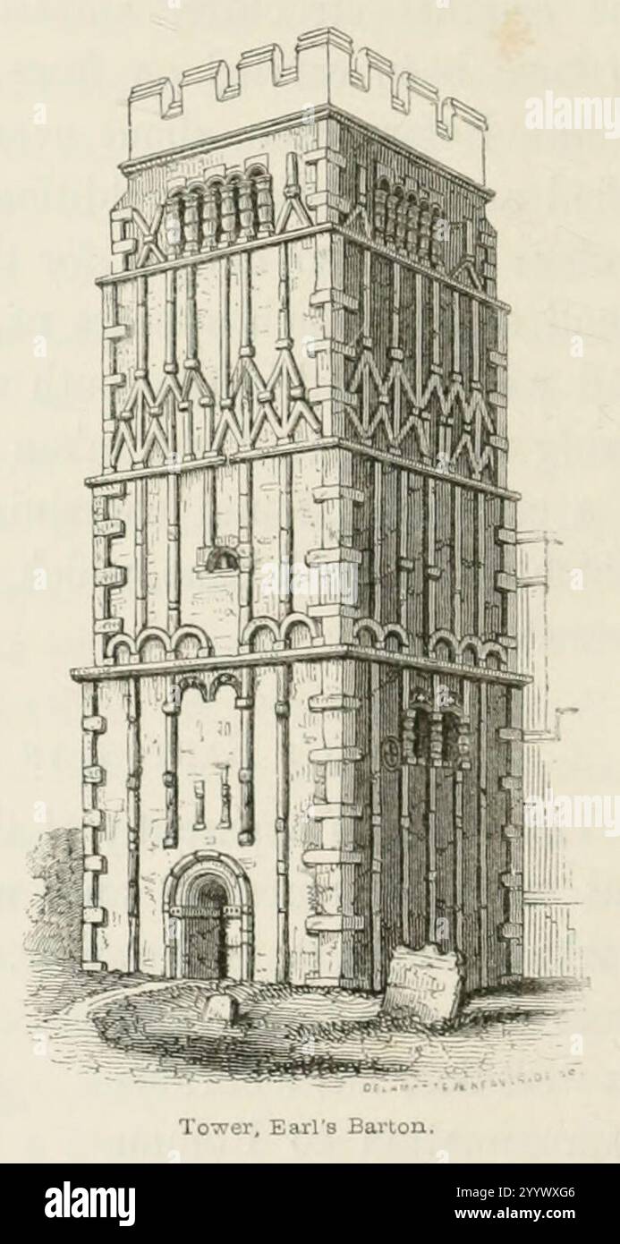 Earl's Barton Tower stylesofarchitec00rick 0380 Stock Photo - Alamy