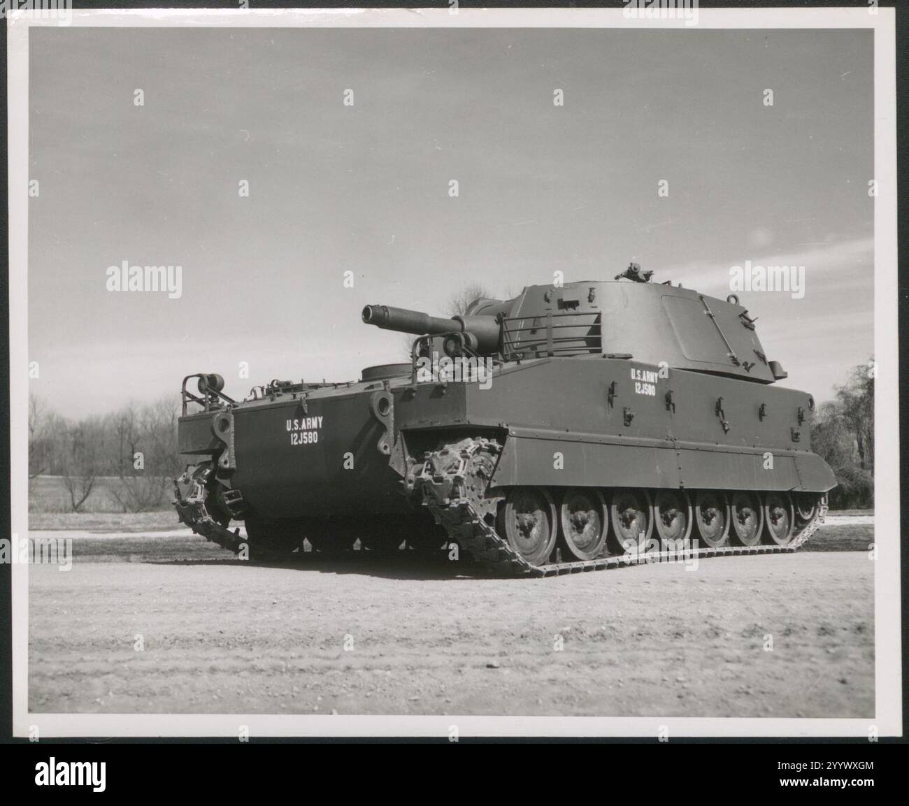 Early M108 105 mm Self-propelled Howitzer of the US Army, 1961 Stock ...