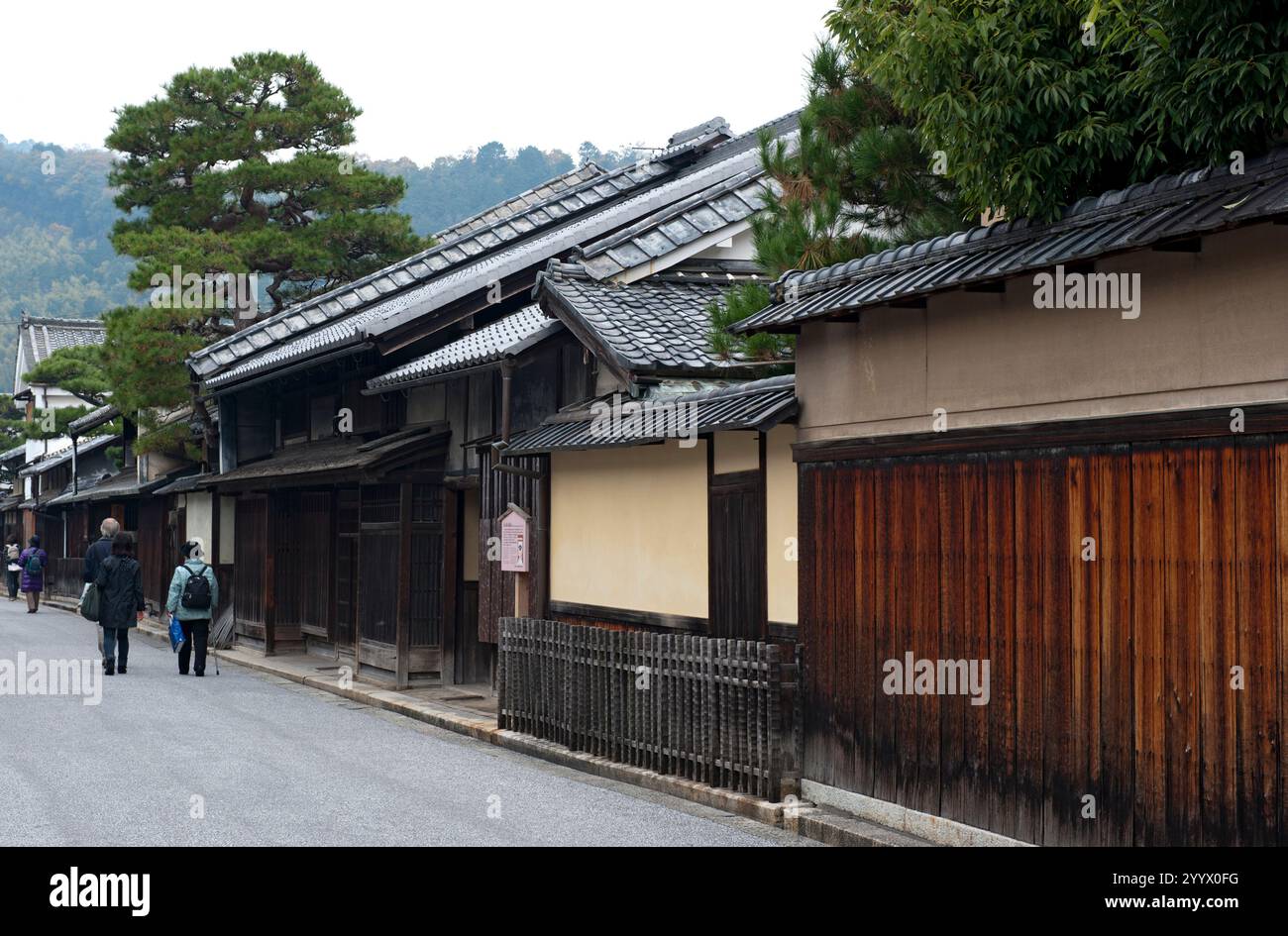 Old historic traditional Omi merchant residences from the Edo Period ...
