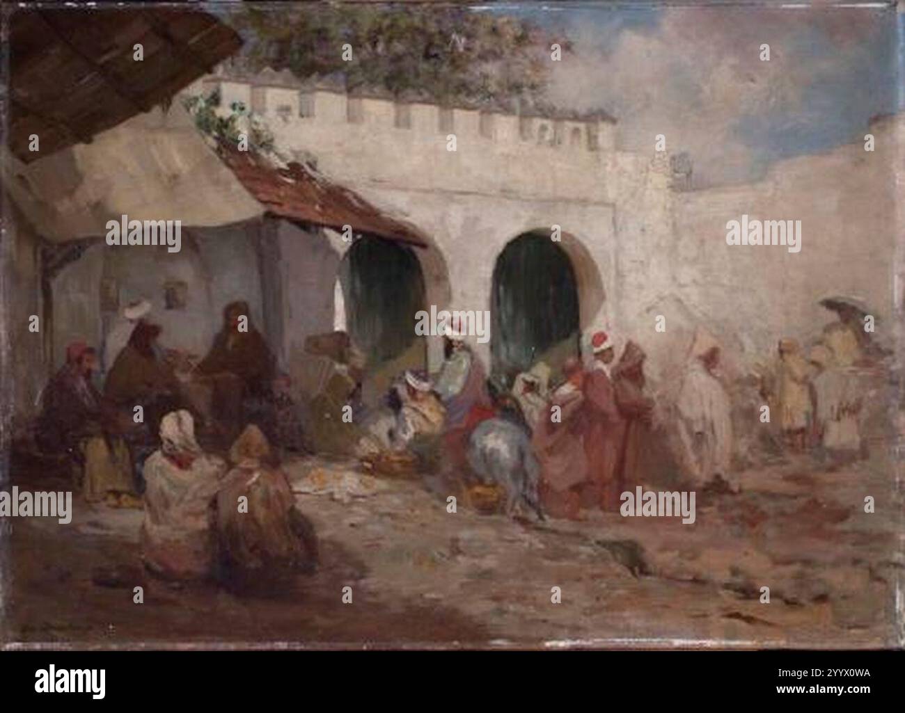 Eastern Village Scene - George Davidson Stock Photo - Alamy