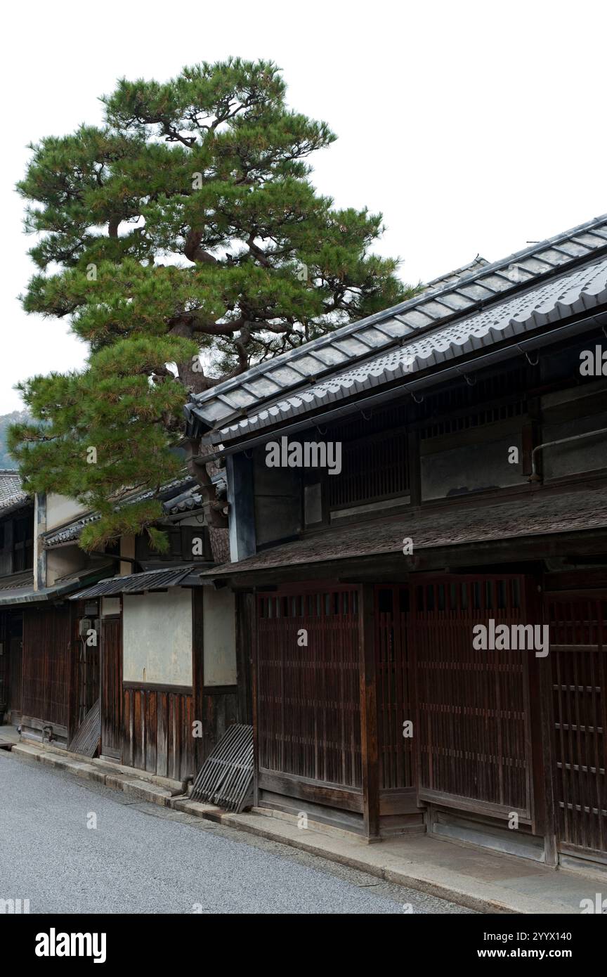 Old historic traditional Omi merchant residences from the Edo Period ...