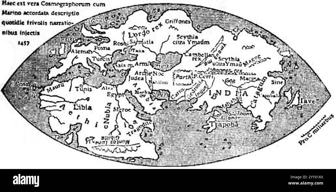 EB1911 - Map - Fig. 24.—Genoese Map (1457 Stock Photo - Alamy