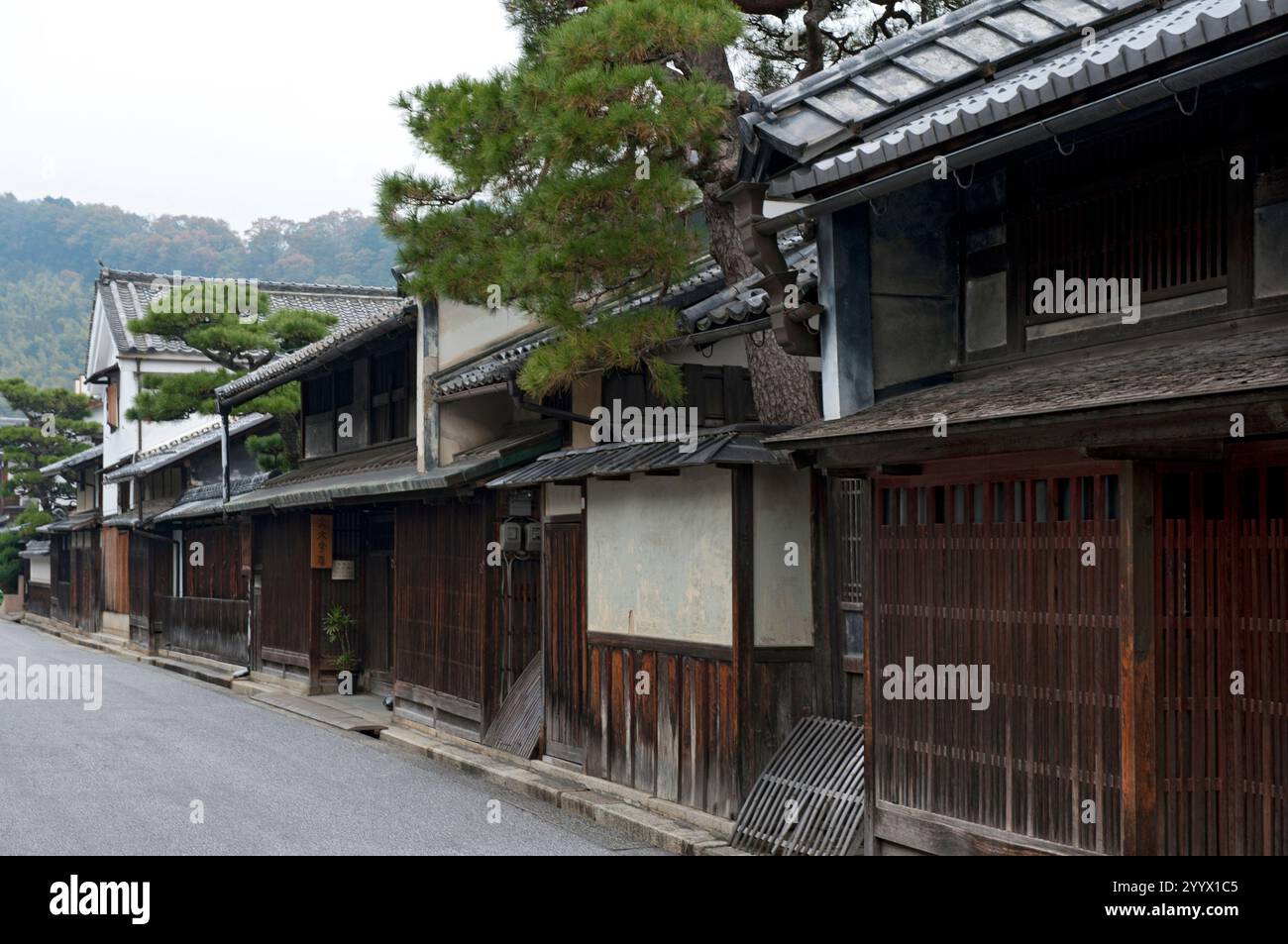Old historic traditional Omi merchant residences from the Edo Period ...