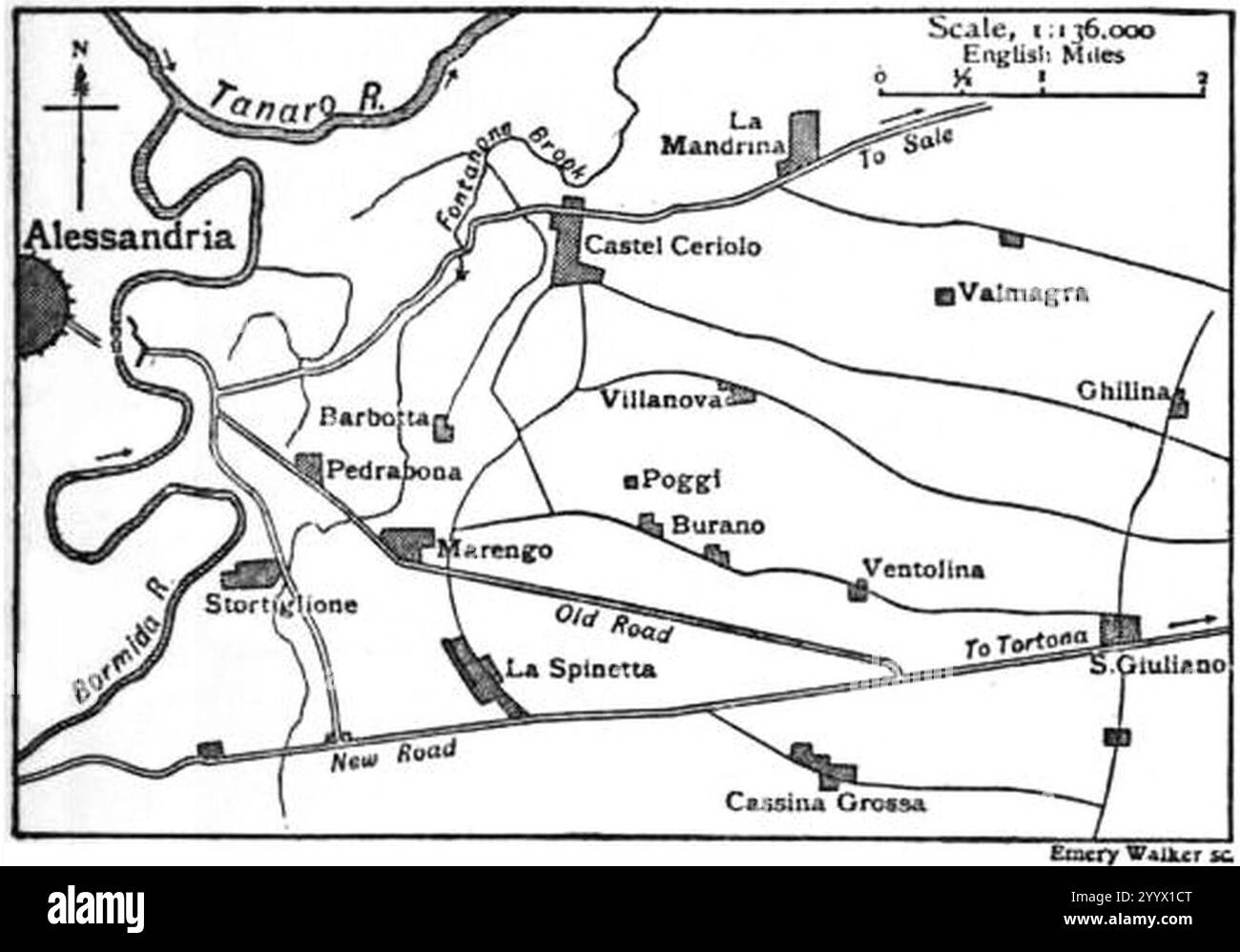 Marengo battle map hi-res stock photography and images - Alamy
