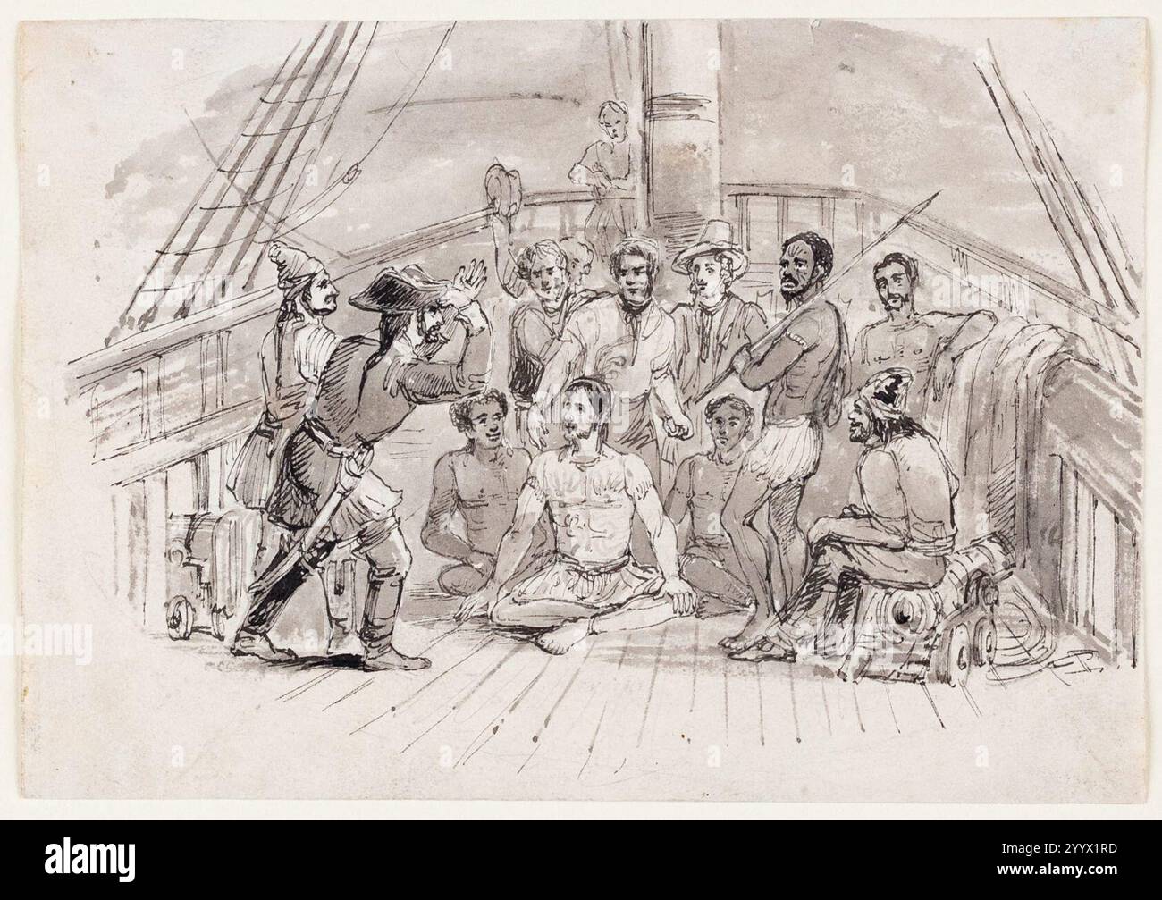 Ebenezer Landells - Landells-On-Deck - A Captain attempting to ...