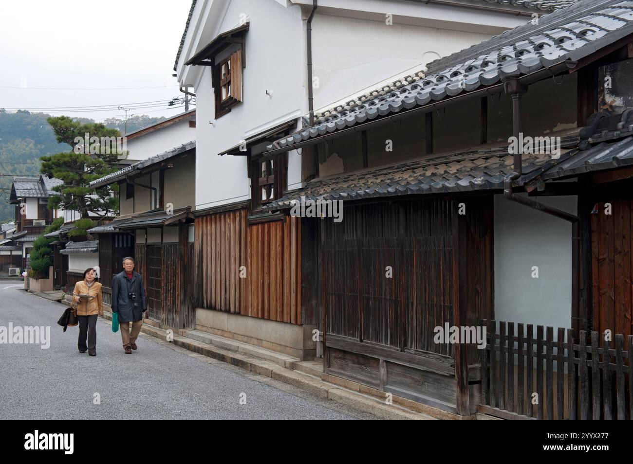 Old historic traditional Omi merchant residences from the Edo Period ...