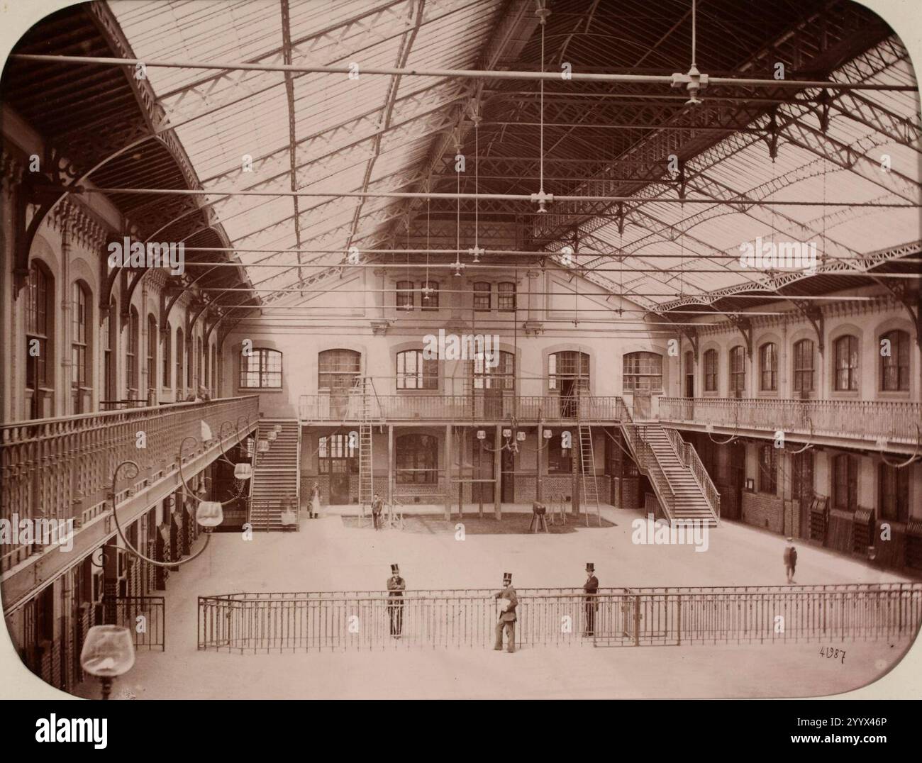 Ecole Monge album Jules David 1890 vue 3 Stock Photo - Alamy