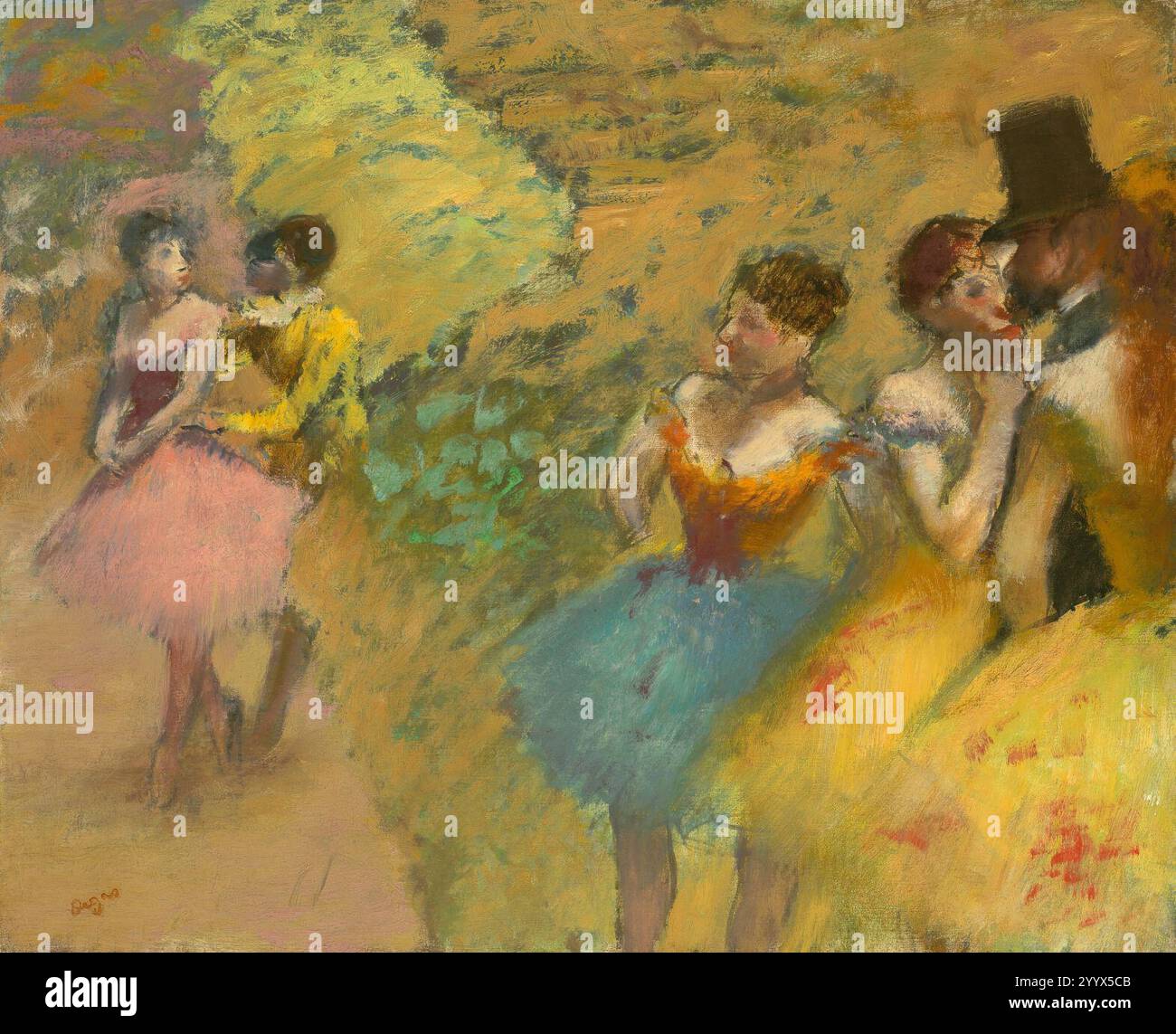 Edgar Degas - Danseuses (Les coulisses de l'Opéra Stock Photo - Alamy
