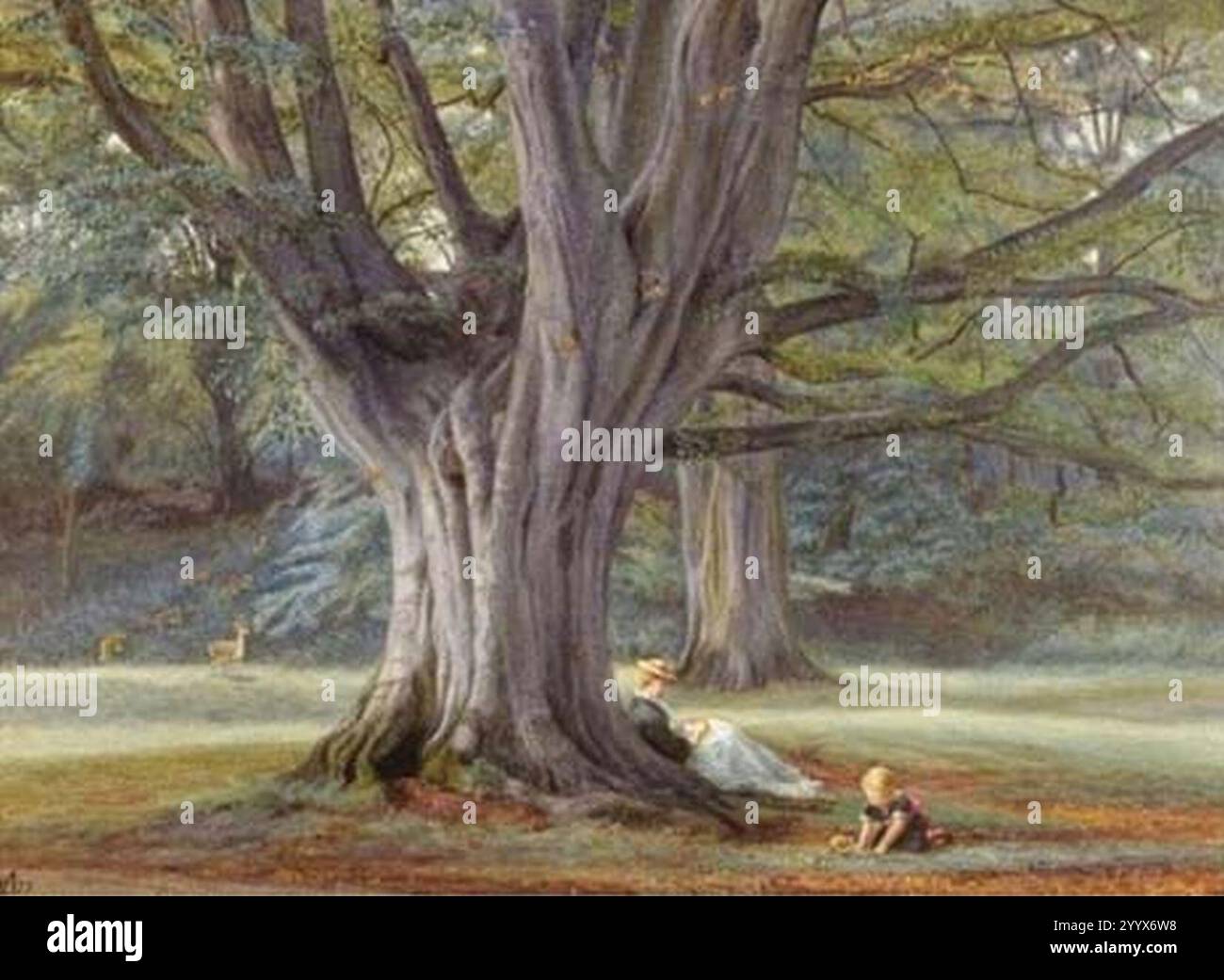 Edith Martineau - In Rokeby Park, 1875 Stock Photo - Alamy