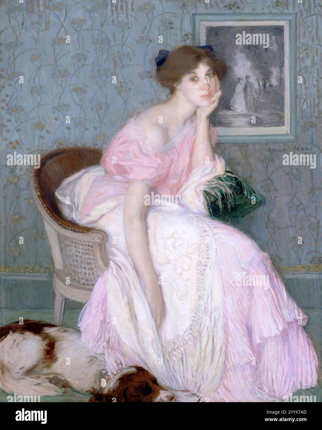 Edmond Aman-Jean - Miss Ella Carmichaël Stock Photo - Alamy