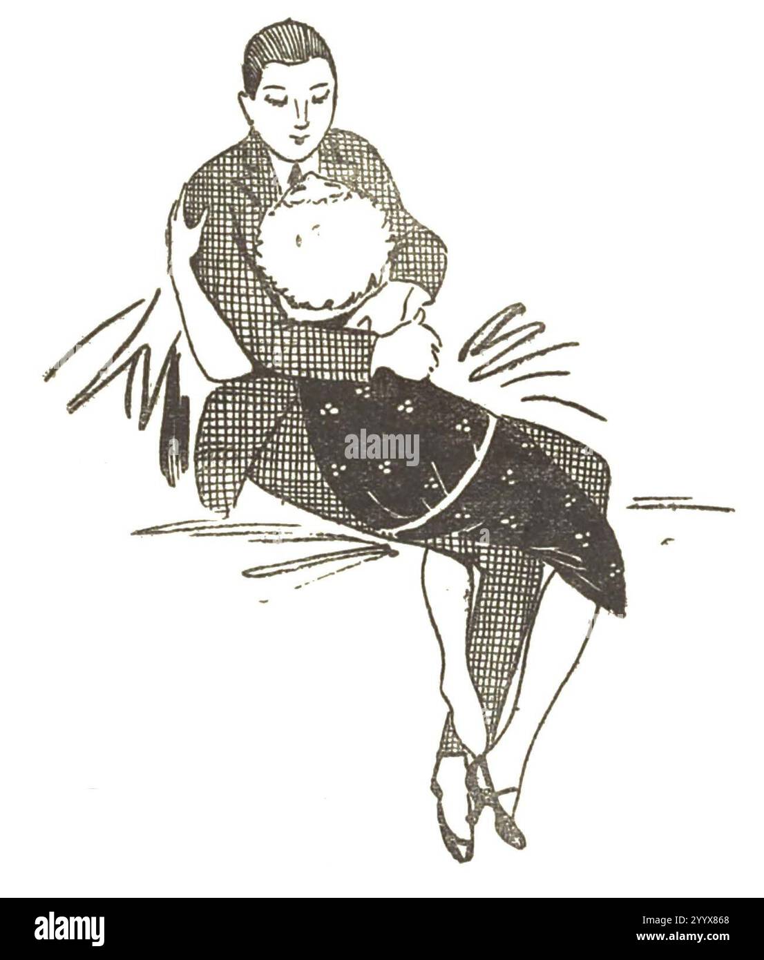 Edmond Mandey La Vierge sensuelle, 1926 (page 19 crop Stock Photo - Alamy