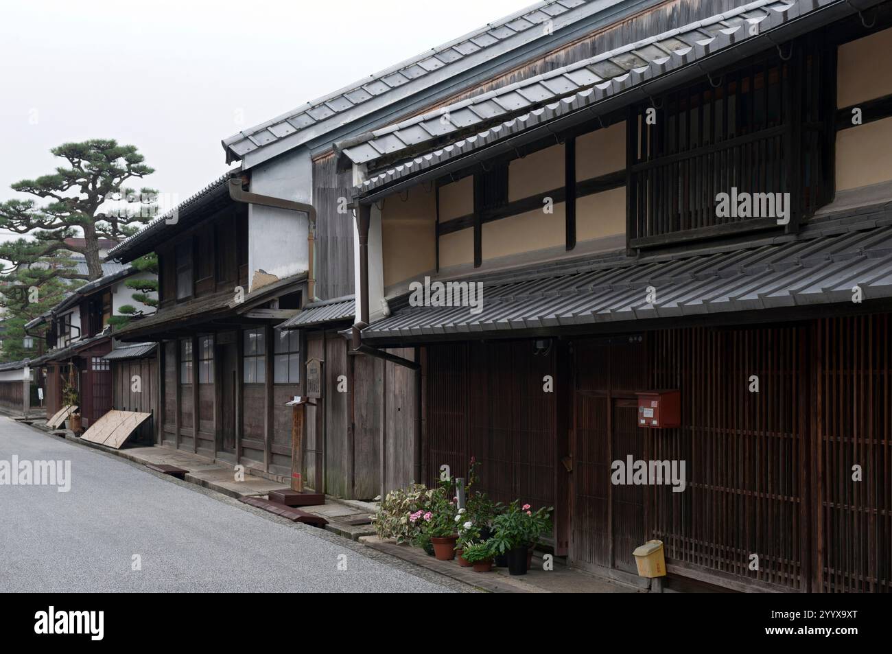 Old historic traditional Omi merchant residences from the Edo Period ...