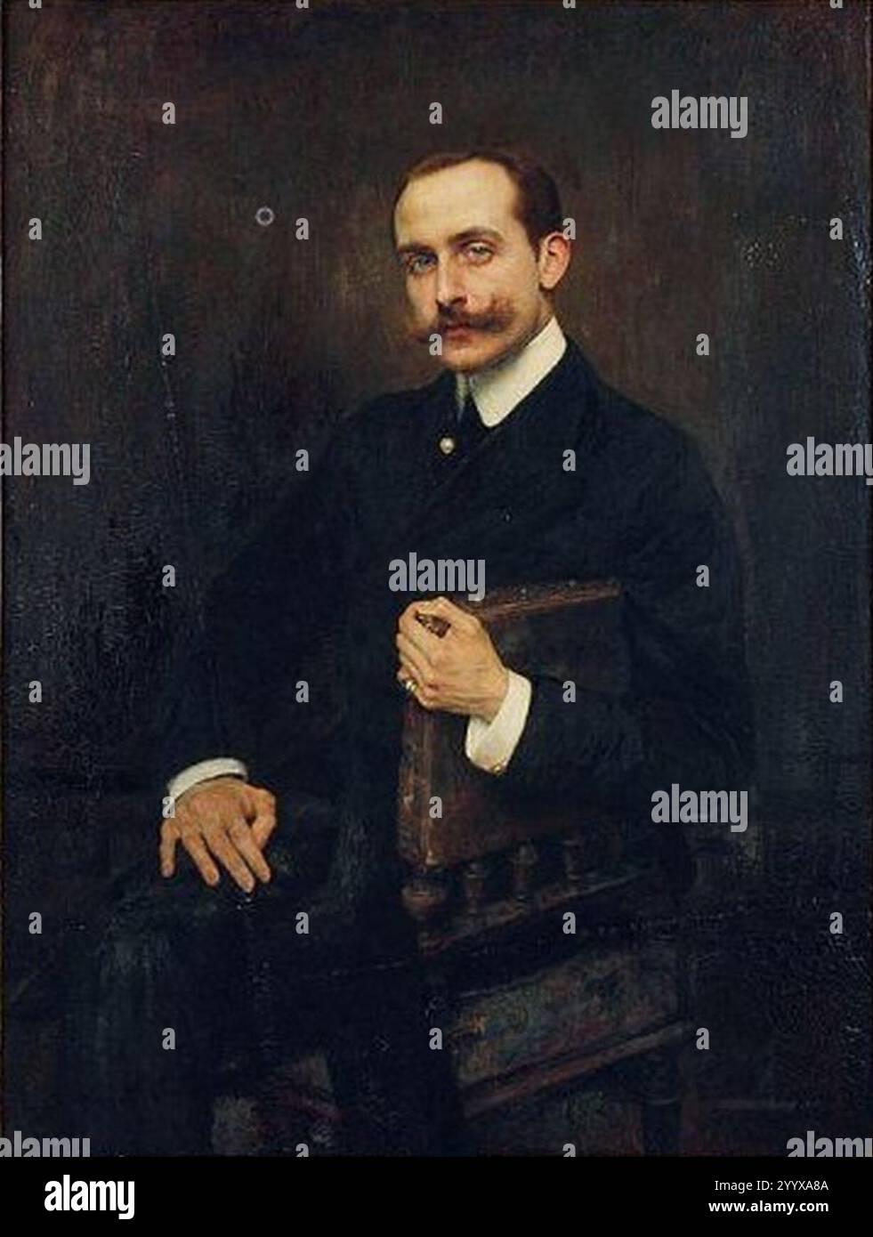 Edouard de La Rochefoucauld by Gabriel Ferrier Stock Photo - Alamy