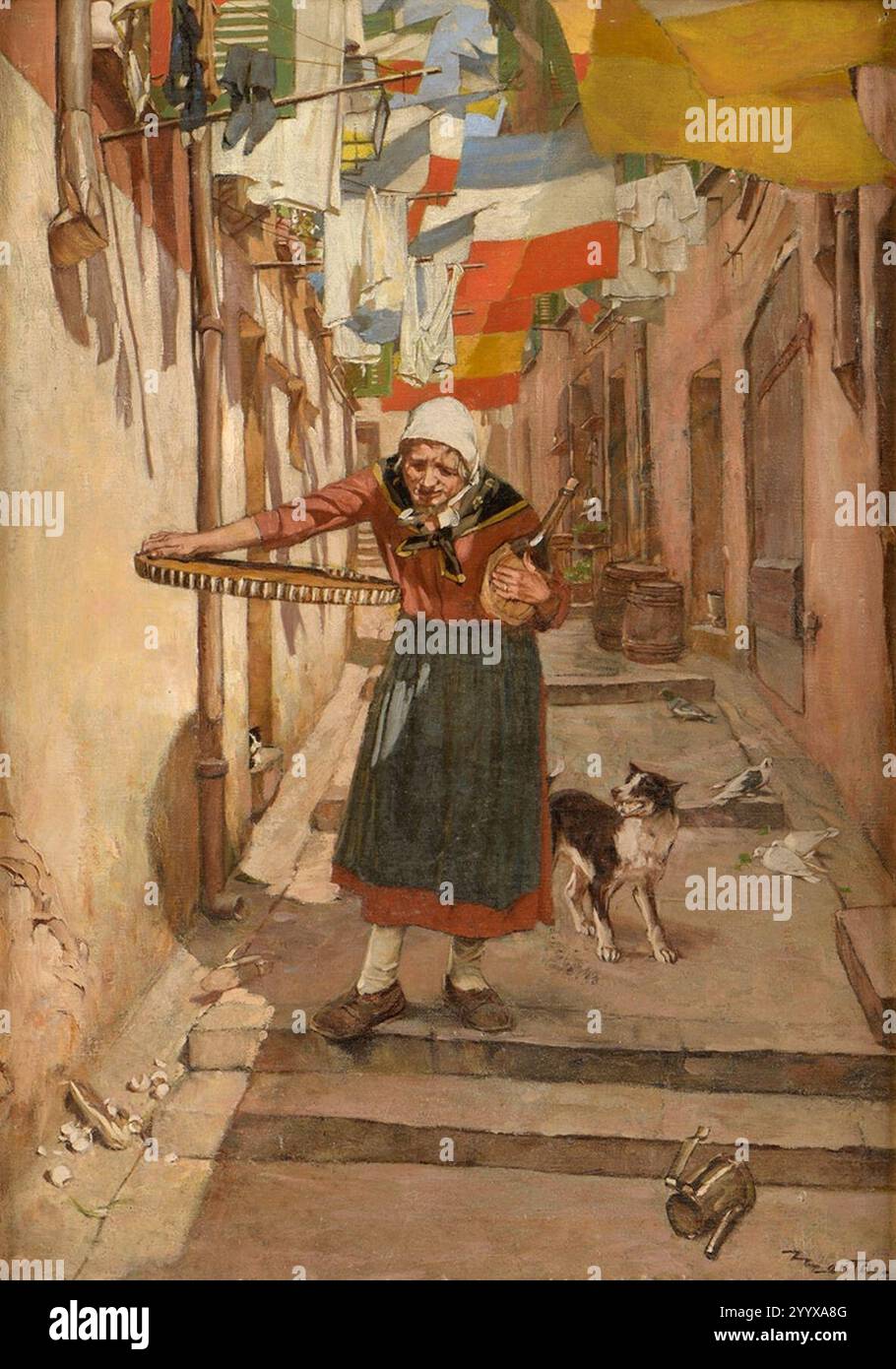 Edouard John Mentha Jour de Fête Stock Photo - Alamy