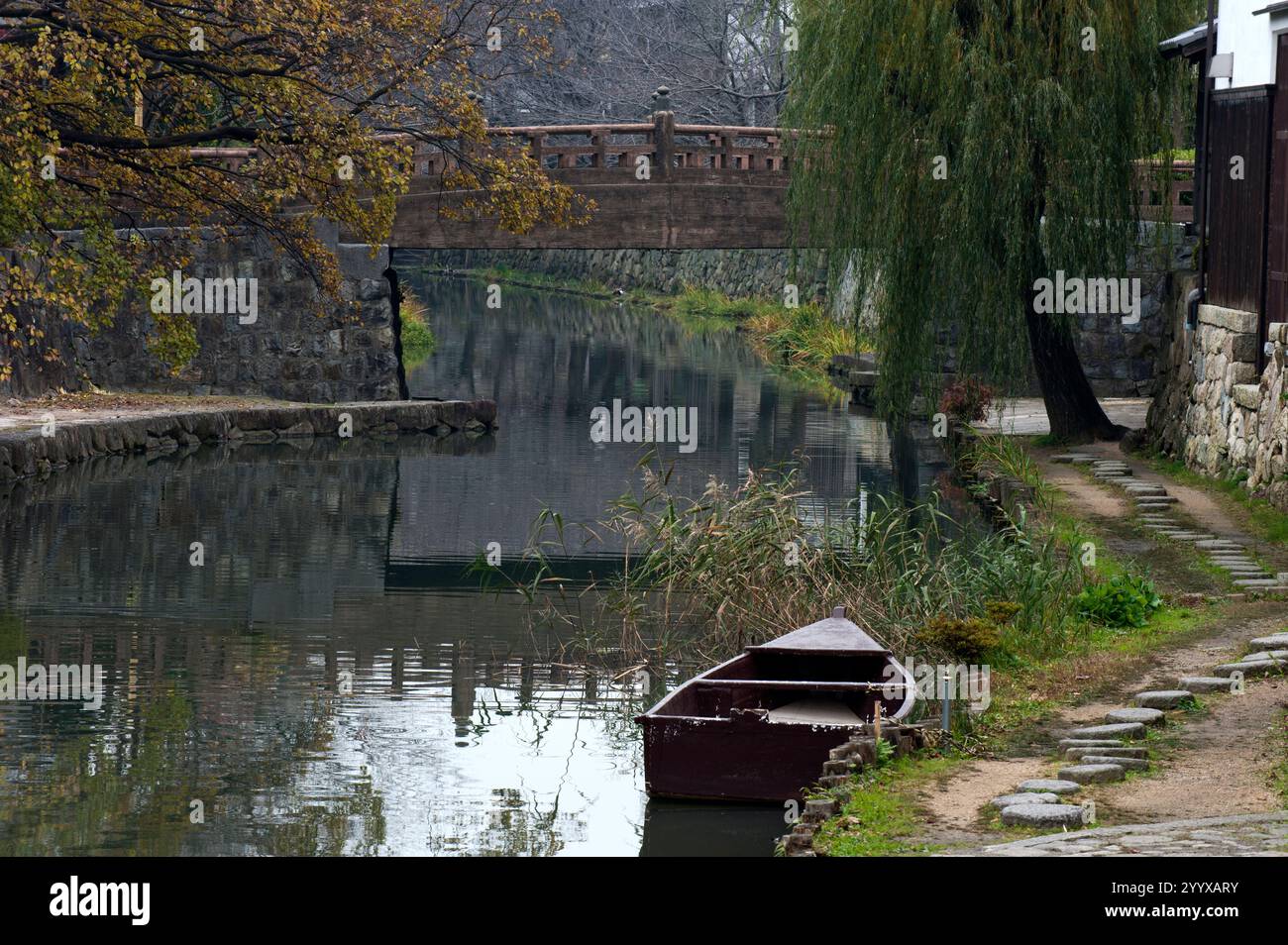 Hachiman-bori canal built during the Edo Period used for merchant trade ...