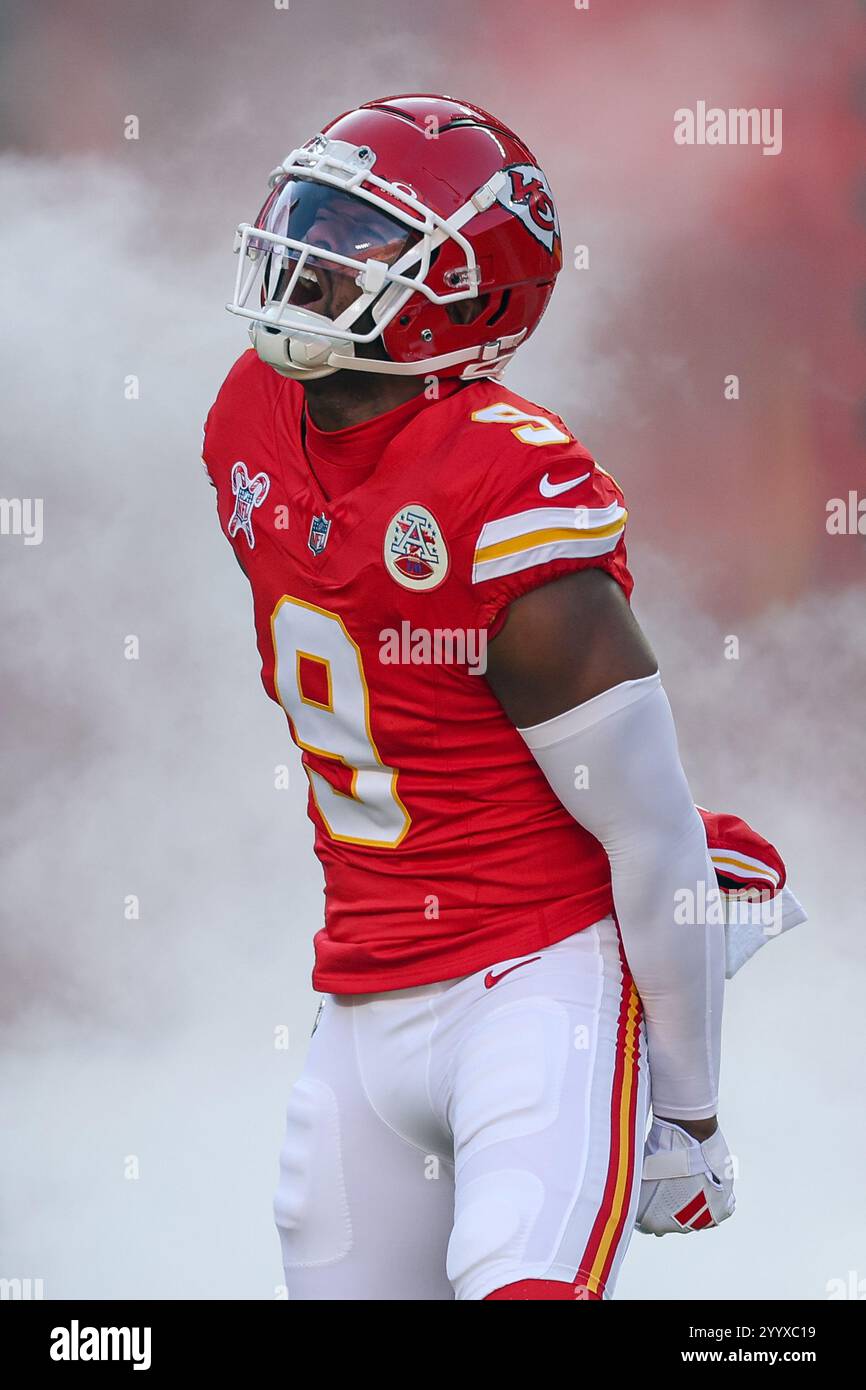 Kansas City, MO, USA. 21st Dec, 2024. Kansas City Chiefs wide receiver ...