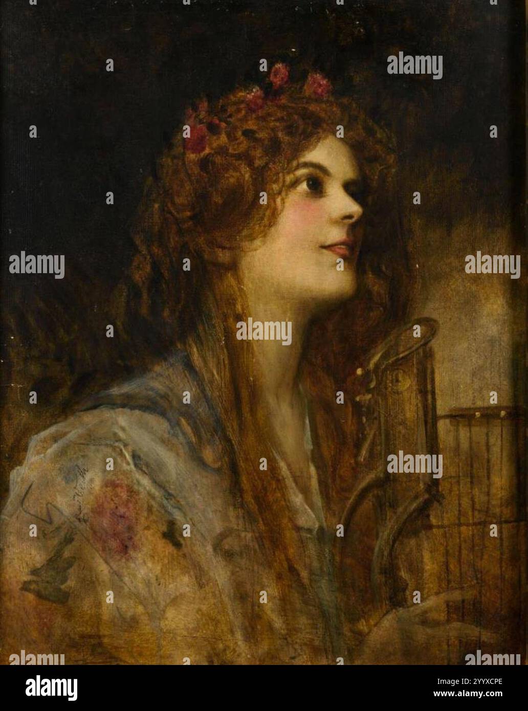 Harfenspielerin hi-res stock photography and images - Alamy