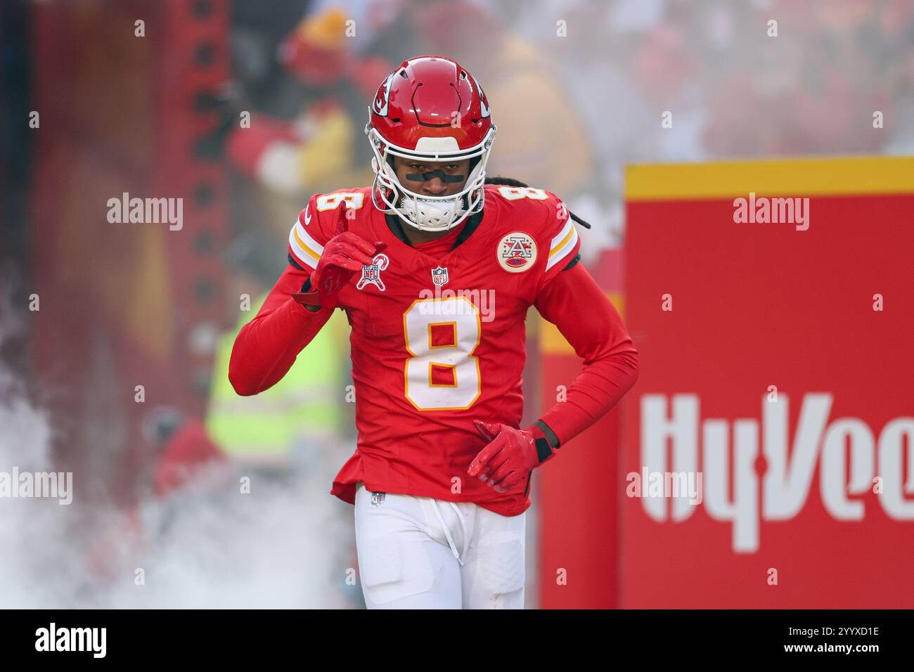Kansas City, MO, USA. 21st Dec, 2024. Kansas City Chiefs wide receiver ...
