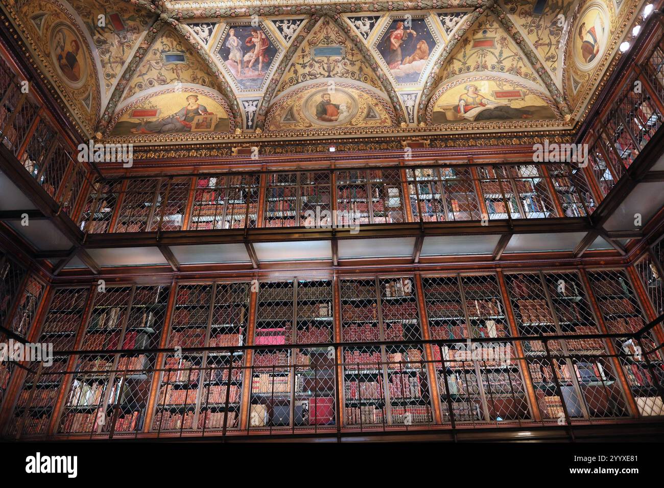 J.P. Morgan Library, ornate interior Stock Photo - Alamy