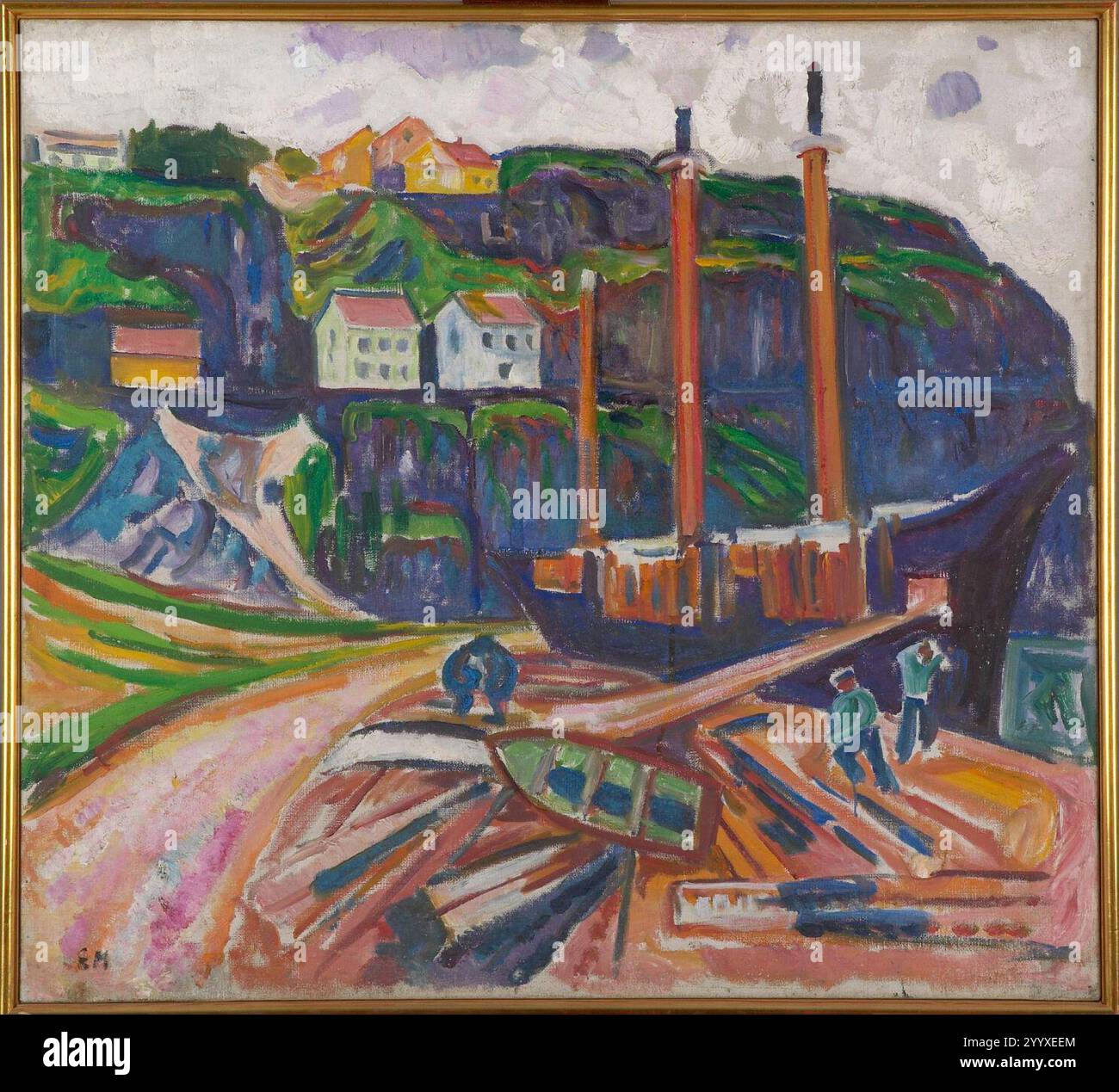 Edvard Munch - Ship Being Scrapped Stock Photo - Alamy