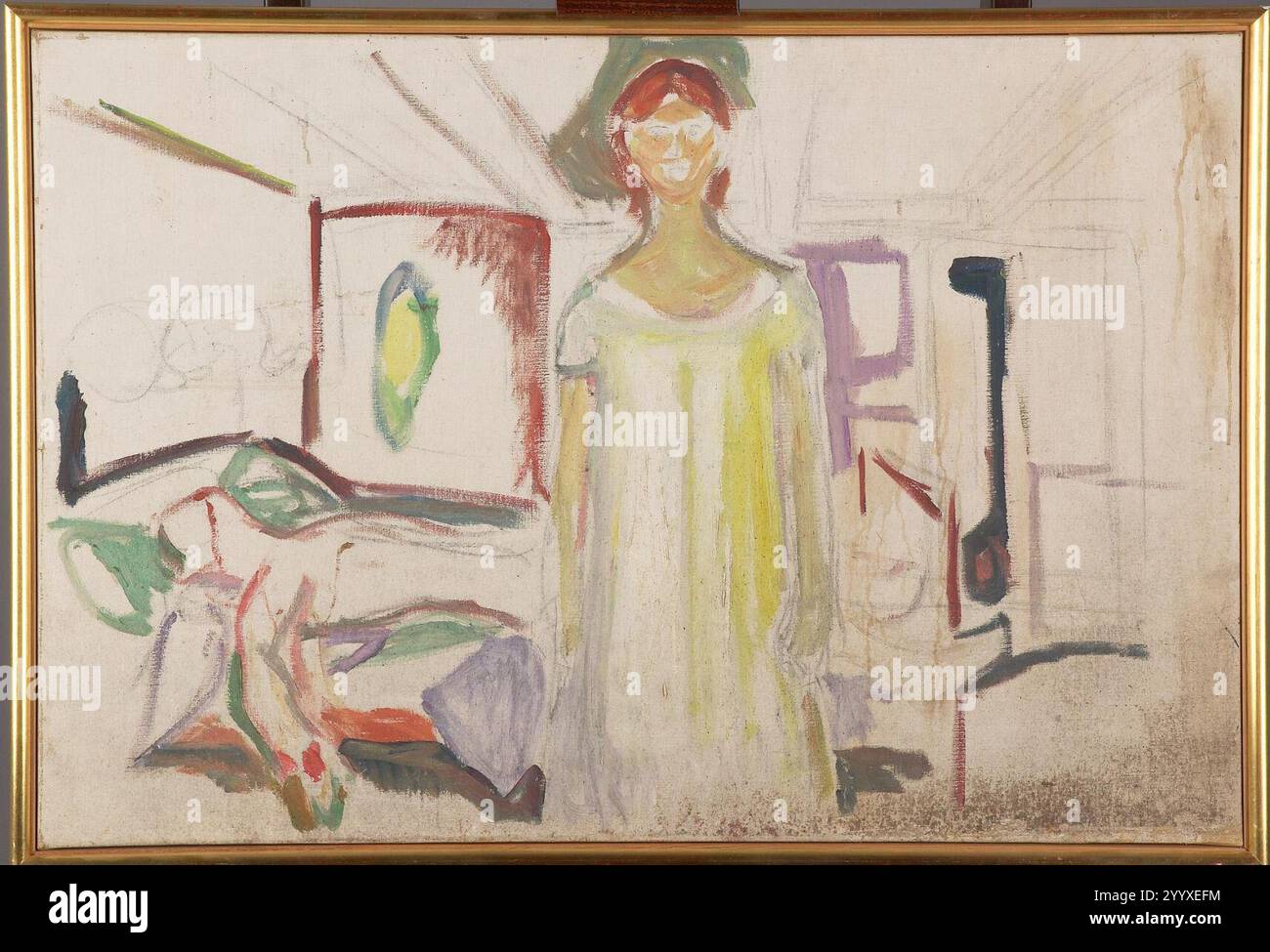 Edvard Munch - Man and Woman Stock Photo - Alamy