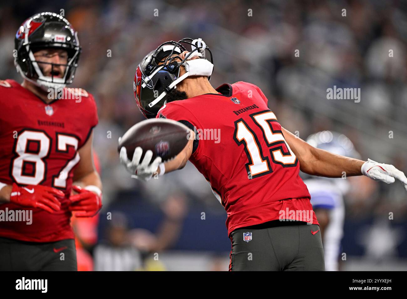Tampa Bay Buccaneers wide receiver Jalen McMillan (15) celebrates after ...