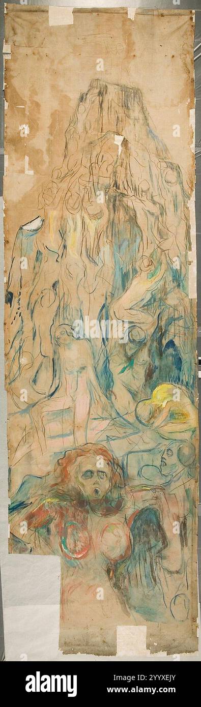Edvard Munch - The Human Mountain, Middle Part Stock Photo - Alamy