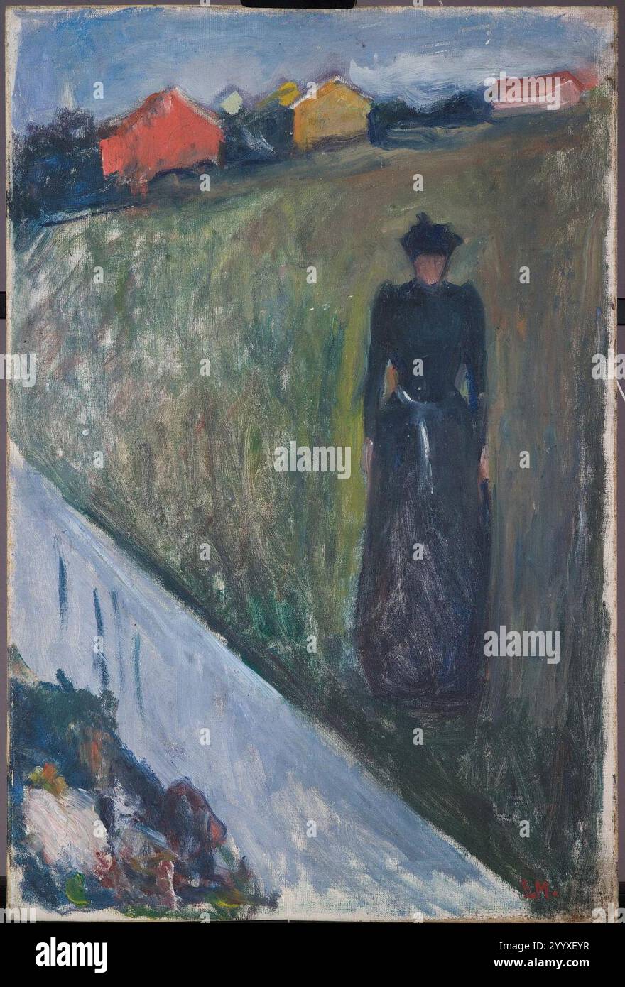 Edvard Munch - Woman in Evening Landscape Stock Photo - Alamy