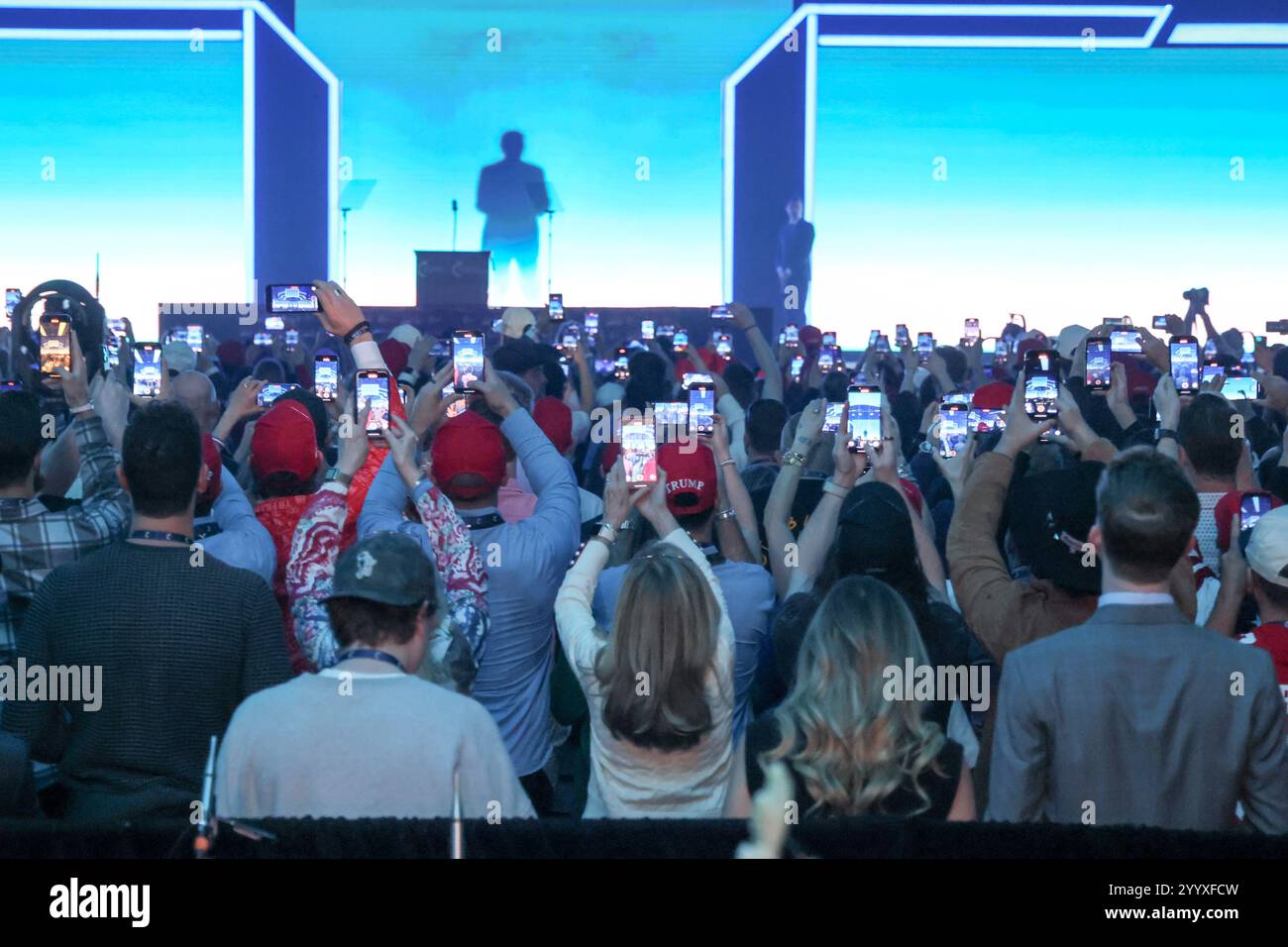 Phoenix, USA. 22nd Dec, 2024. A theatrical light and sound show helps ...