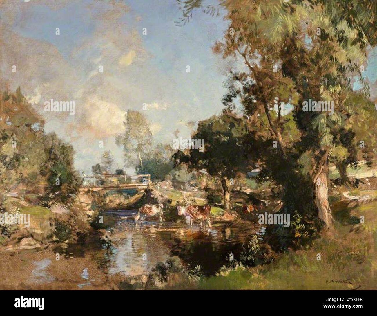 Edward Arthur Walton (1860-1922) - The Ford, New Abbey Stock Photo - Alamy
