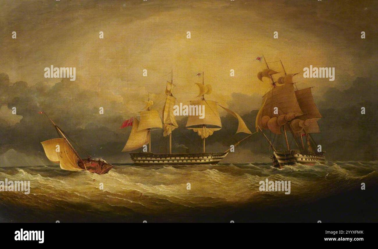 Edward Augustus Inglefield (1820-1894) - HMS 'Queen' and 'Princess ...