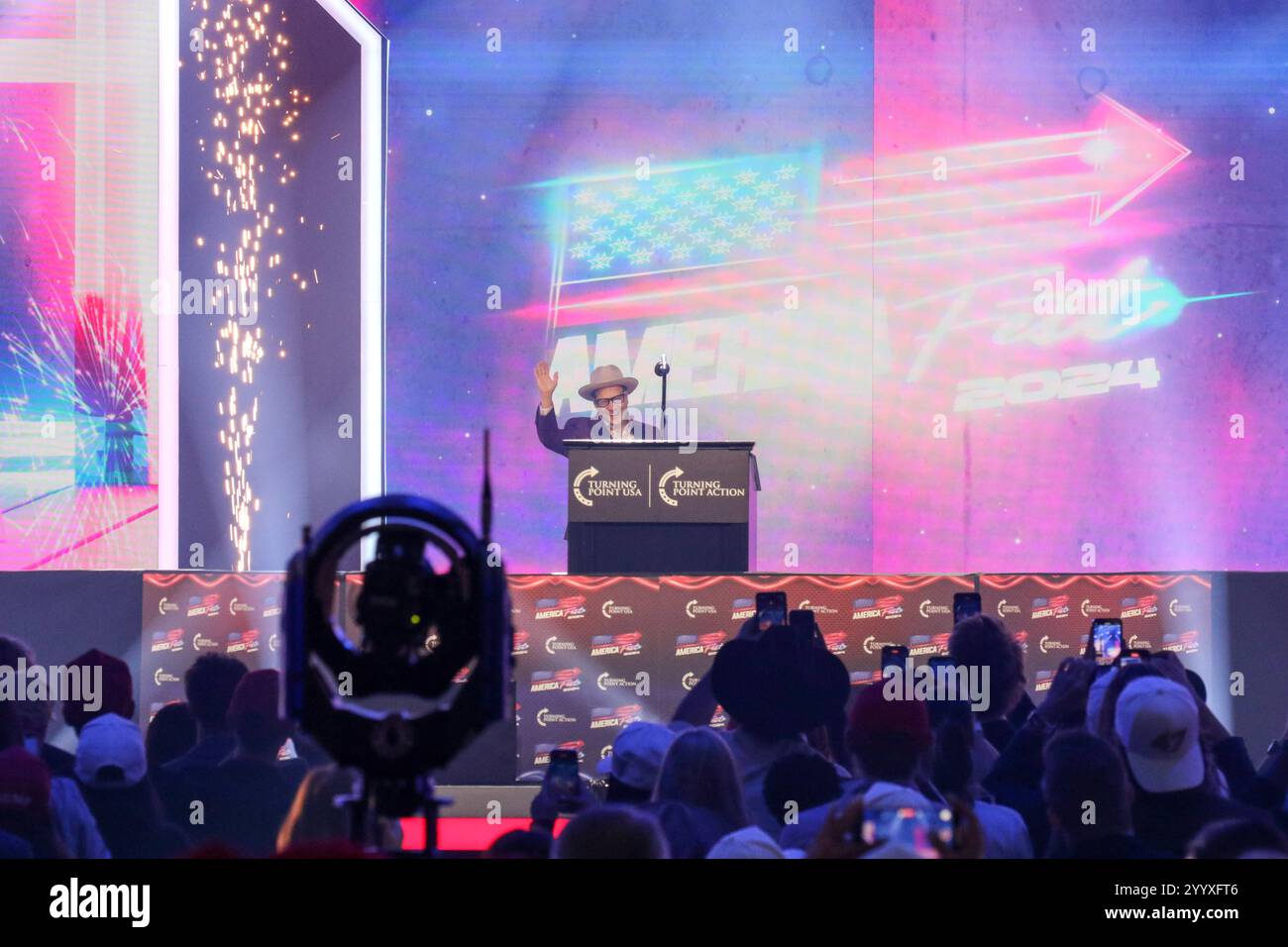 Phoenix, USA. 22nd Dec, 2024. Actor Rob Schneider is a featured speaker ...