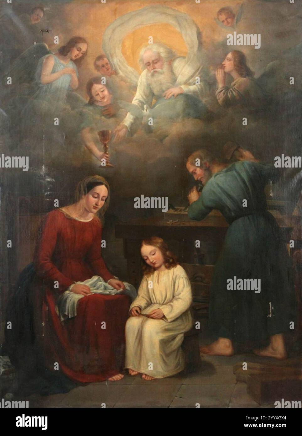 Edward Dujardin - Holy Family in Joseph's workshop Stock Photo - Alamy