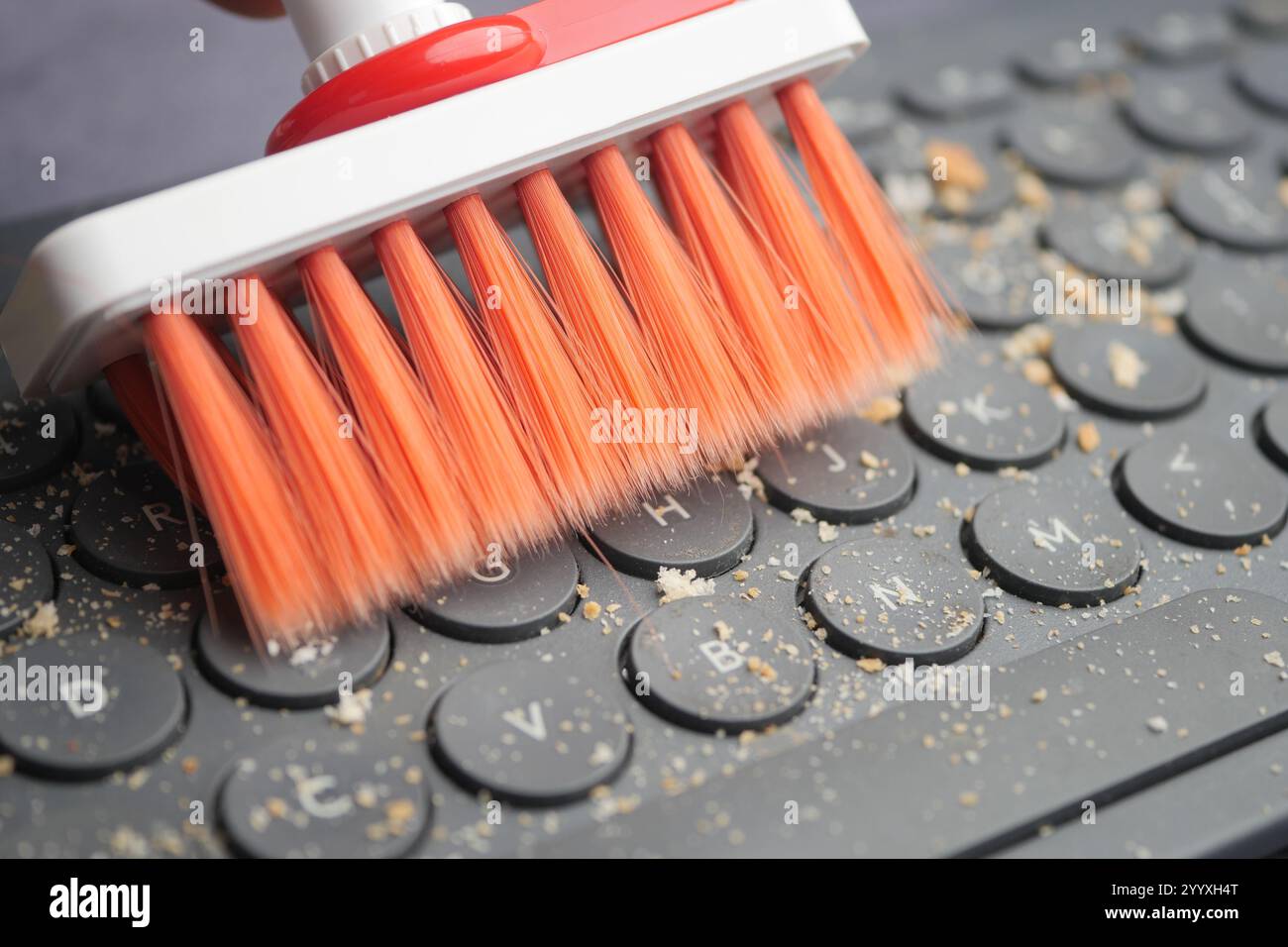 Cleaning Your Keyboard with a Brush An Effective Method for Dust ...
