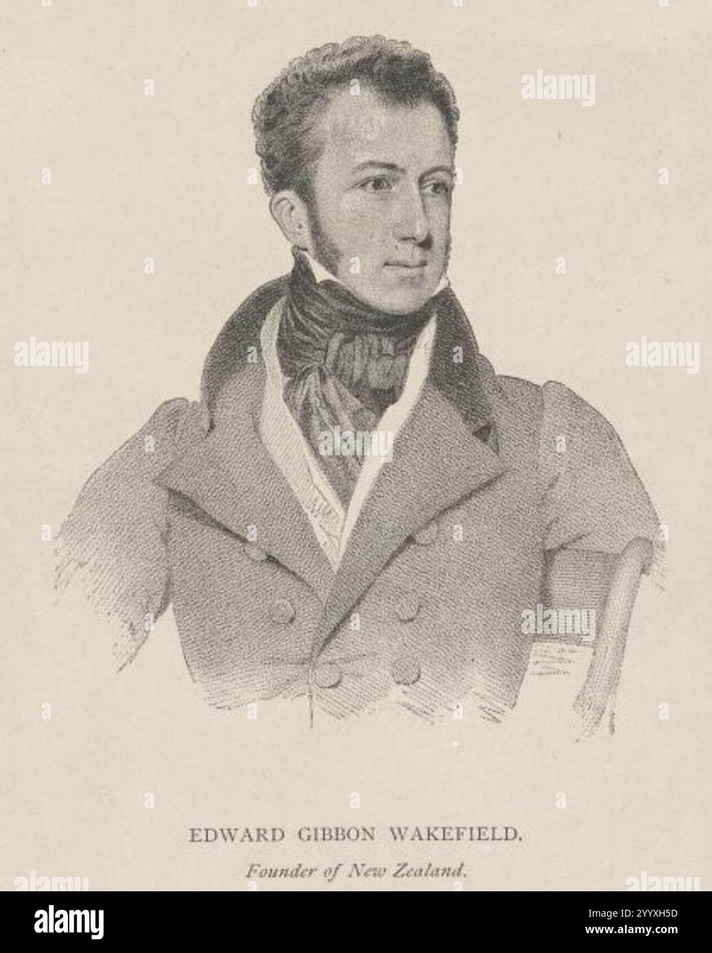 Edward Gibbon Wakefield by Benjamin Holl Stock Photo - Alamy