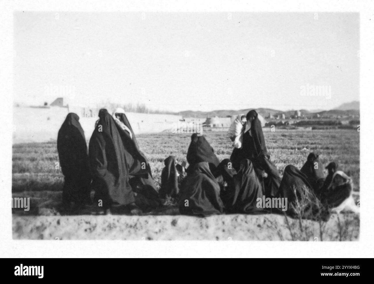 Persia: veiled women; group of veiled women. Archive Photograph of Iran ...