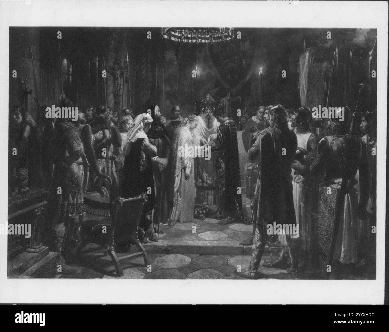 Edward Henry Corbould (1815-1905) - The Marriage of Sir Nigel Bruce and ...