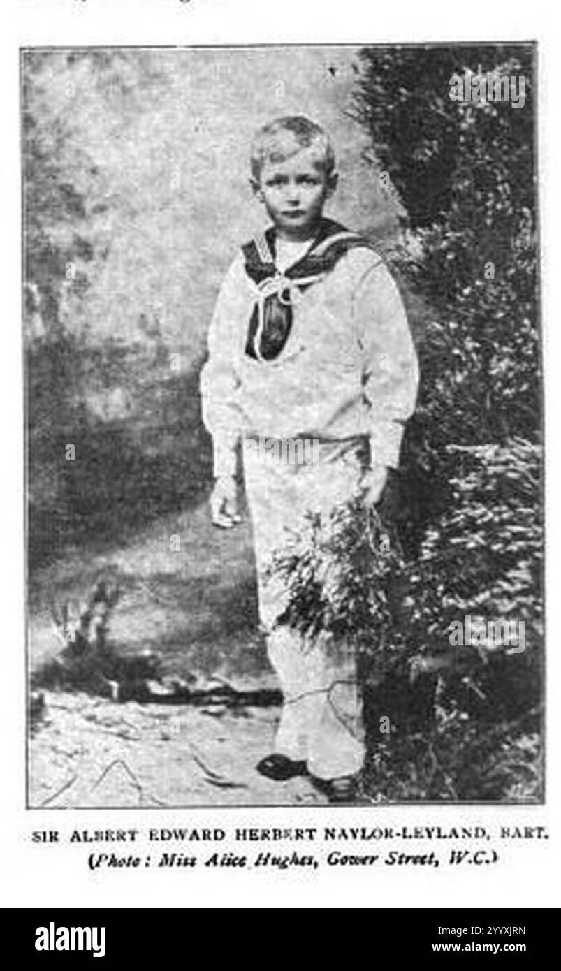 Edward Naylor-Leyland as a child Stock Photo - Alamy