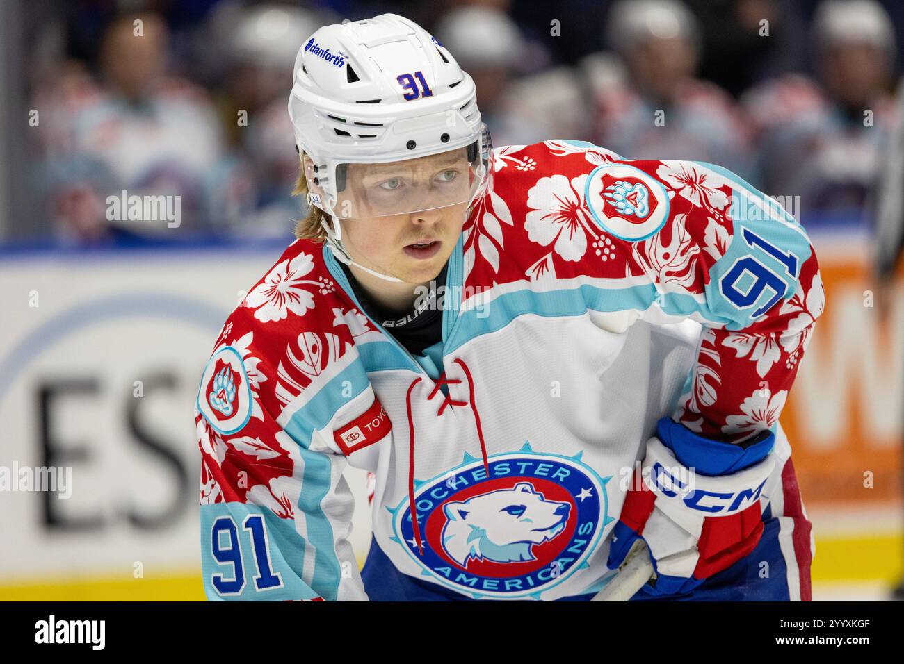 Rochester, New York, USA. 20th Dec, 2024. Rochester Americans forward ...