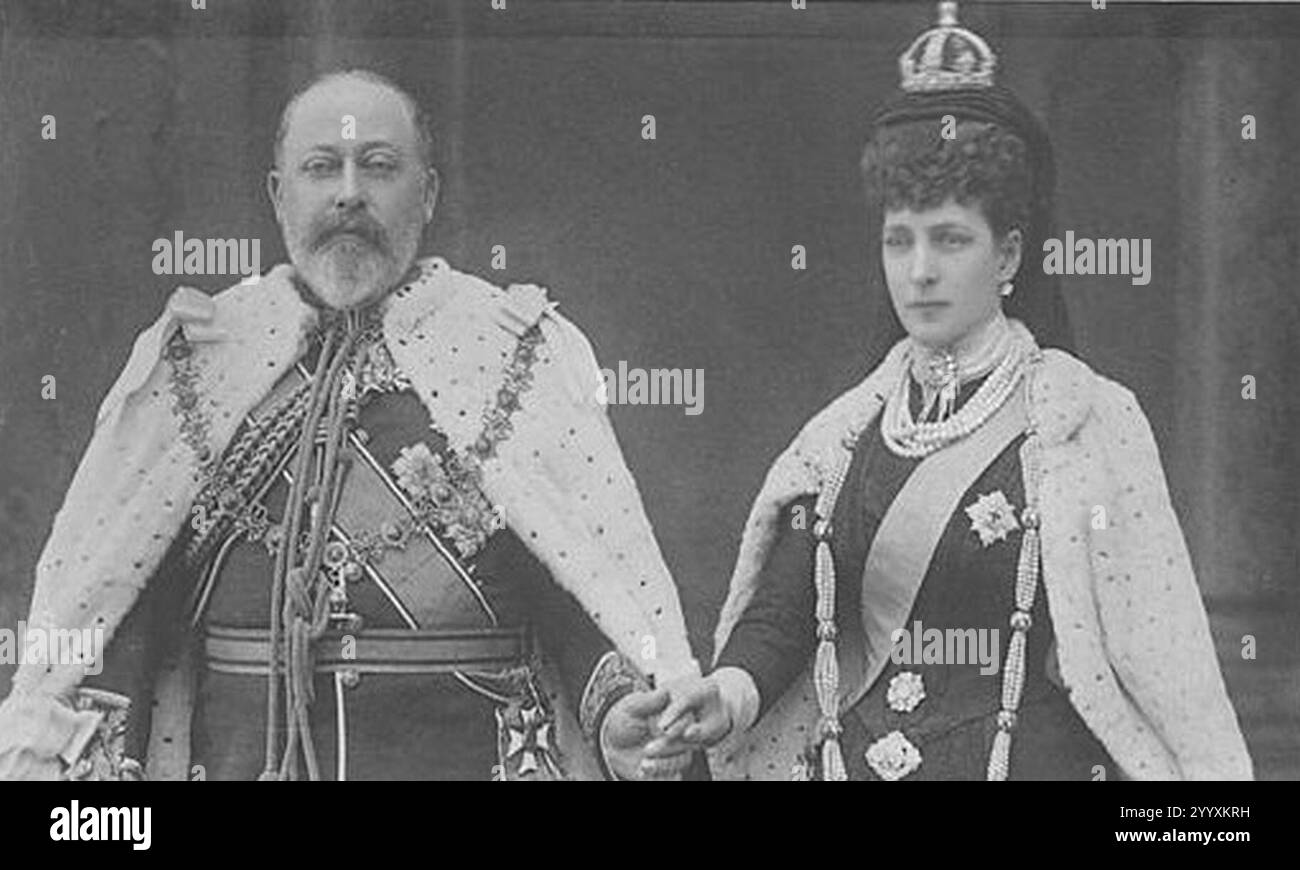 Edward VII & Queen Alexandra -cropped Stock Photo - Alamy