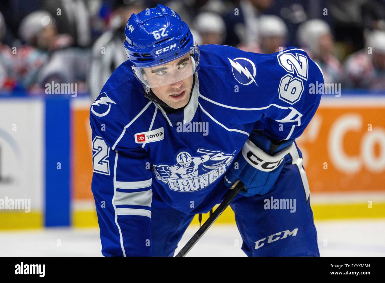 Rochester, New York, USA. 20th Dec, 2024. Syracuse Crunch forward Jack ...